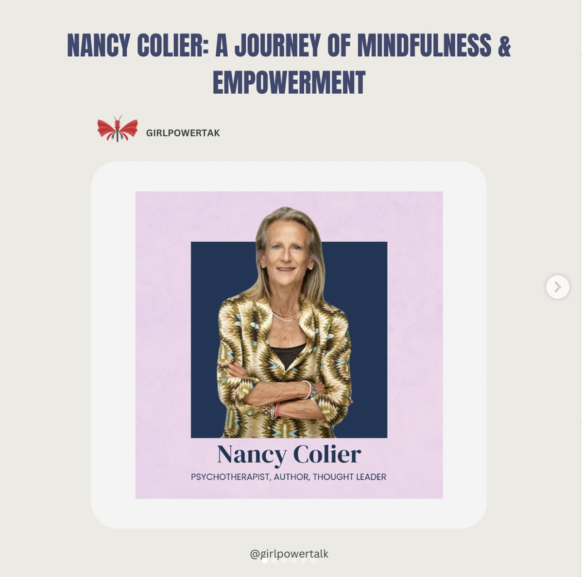Nancy Colier | GIRL POWER TALK